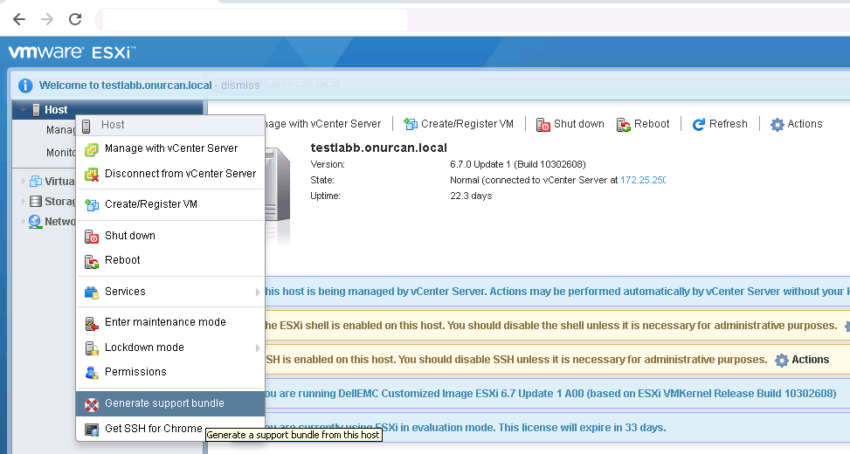 How to Generate ESXI Support Bundle | Virtualization Blog